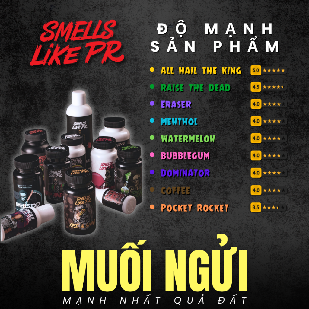 Muối ngửi amoniac size bỏ túi Pocket Rocket - Varuna Pro Gear SHOP